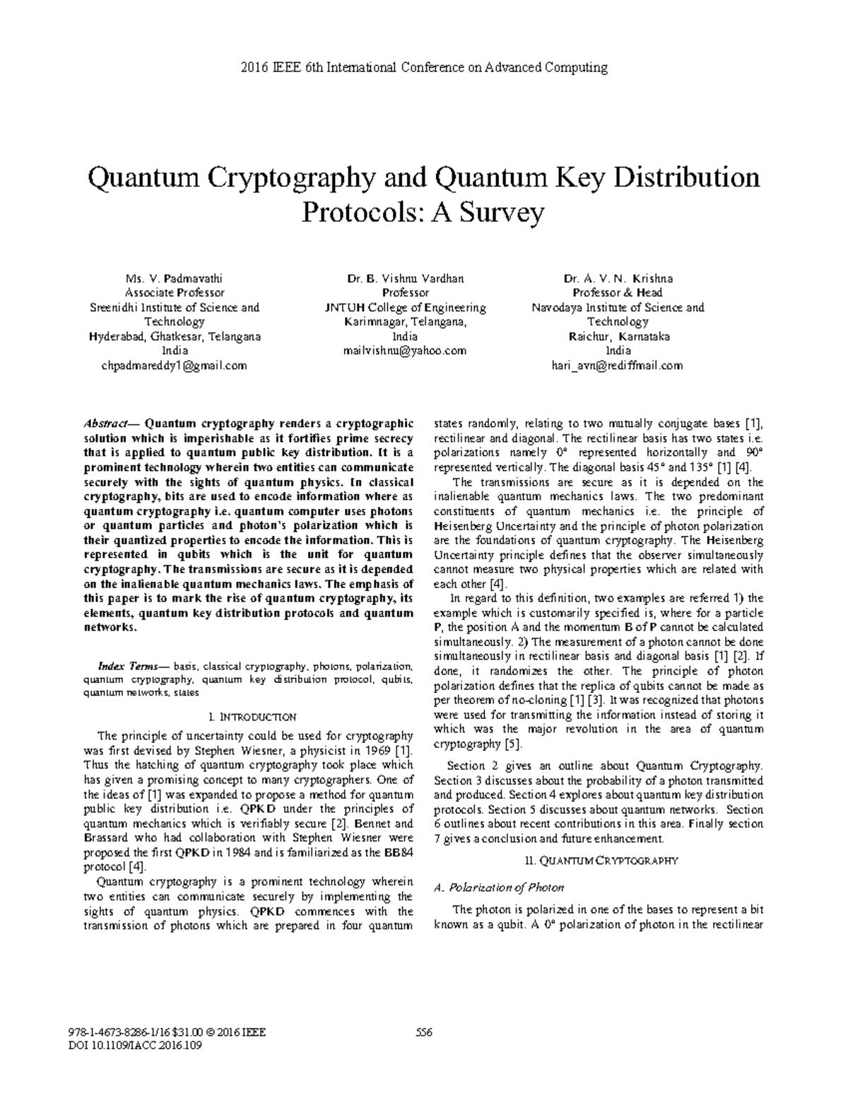 Quantum Cryptography and Quantum Key Dis - Quantum Cryptography and Quantum Key Distribution ...