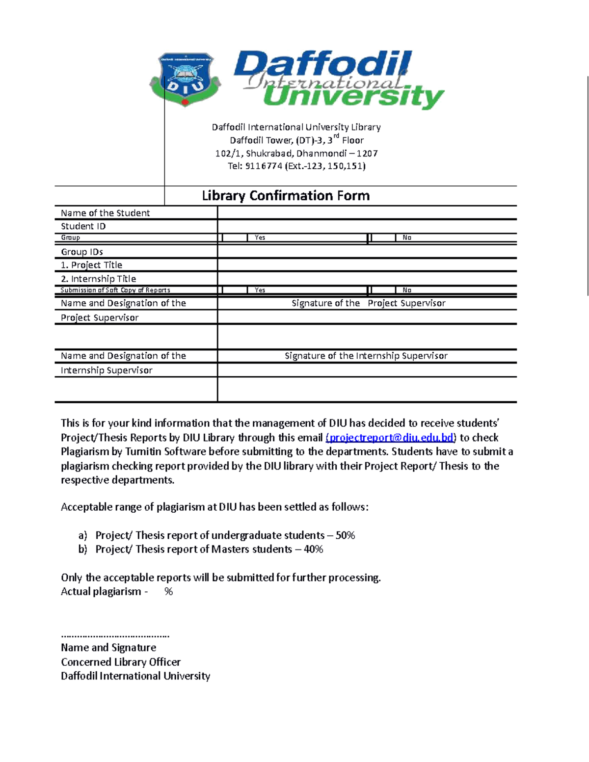 Project Report Confirmation Form ea7ce97b562f3aec993bbfd0722b905e ...