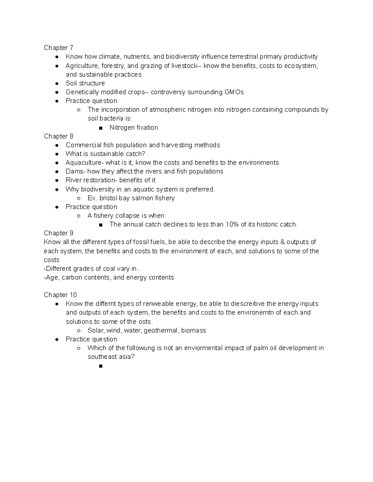 Bio 21 Chapter 7 - Lecture notes 7 - Chapter 7 Know how climate ...