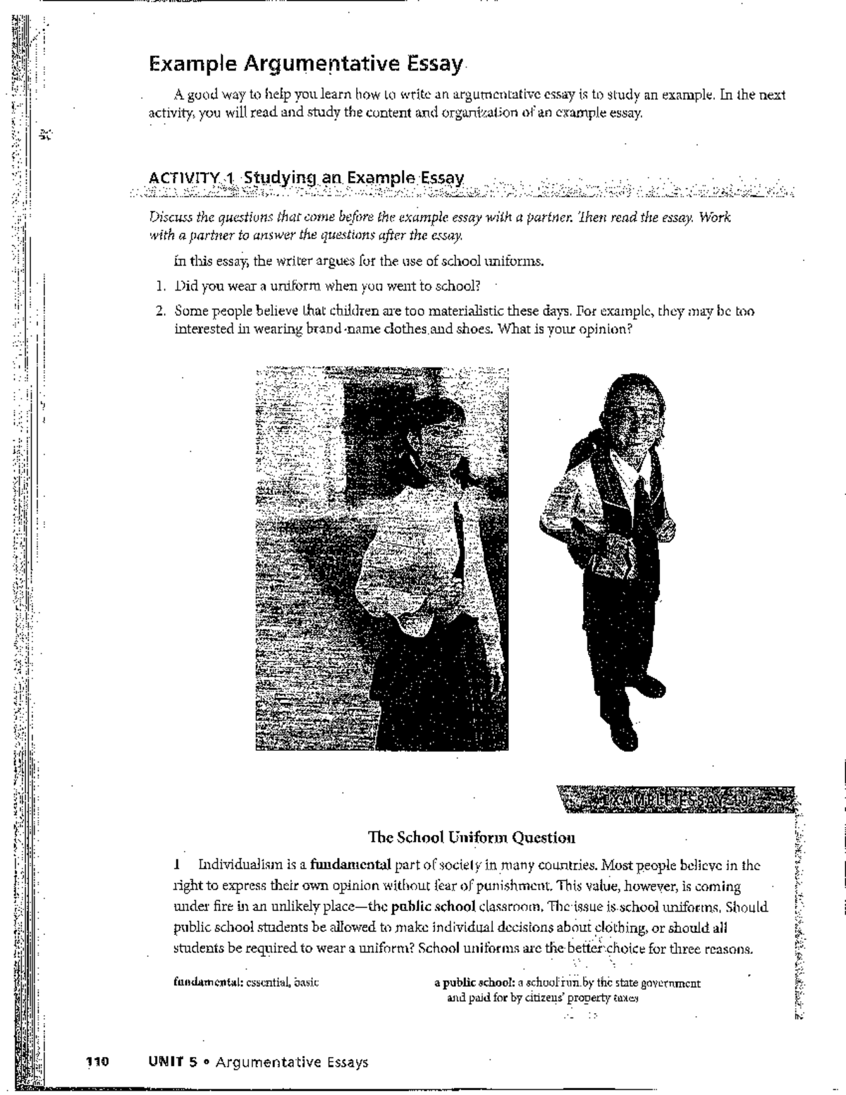 Argumentative essay - writing paragraph - Studocu