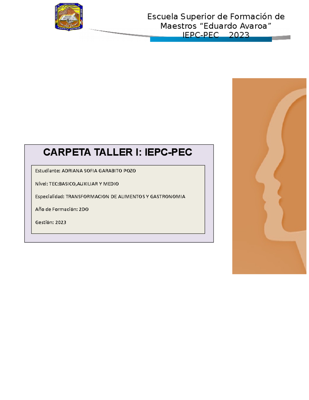 Correccion DE ADRI - ...................... - Maestros “Eduardo Avaroa ...