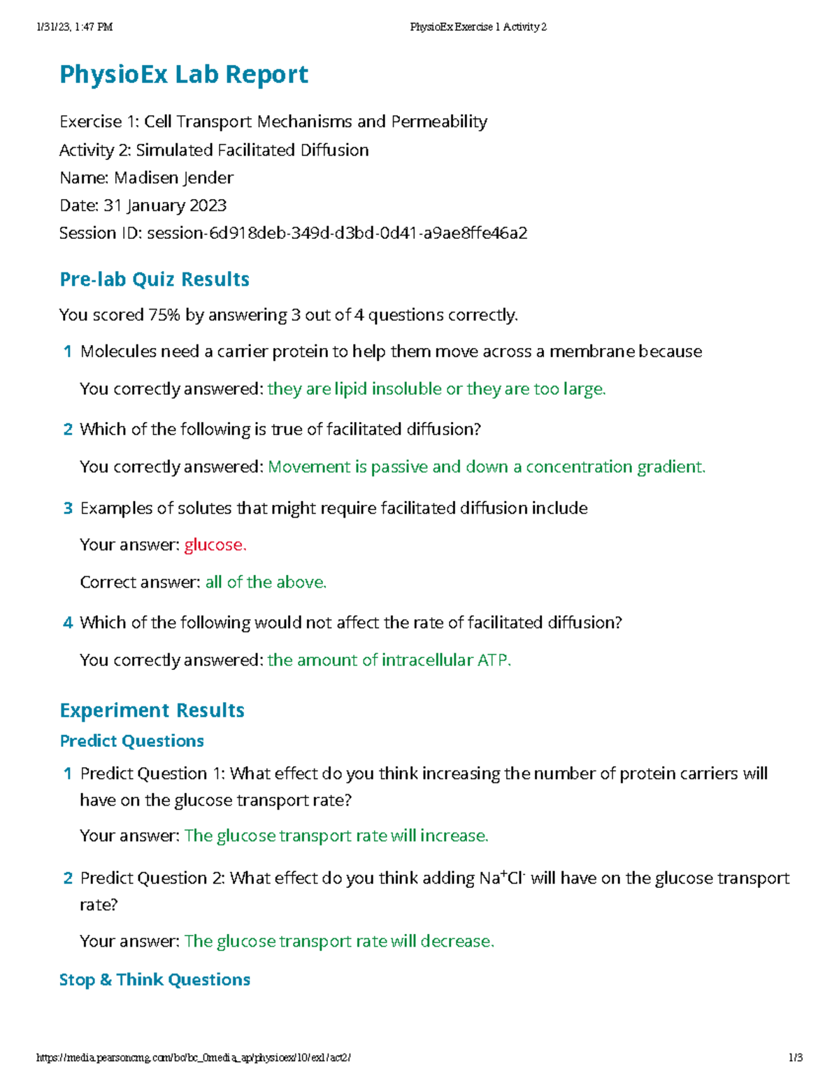 Physio Ex Exercise 1 Activity 2 Pearsoncmg Bc Bc 0media Ap Physioex