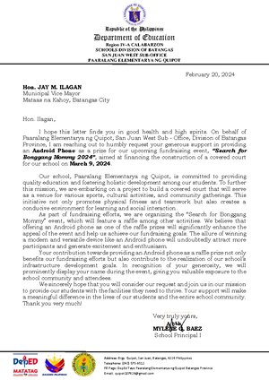 Pdfcoffee - Community Project Proposal - Republic of the Philippines BATANGAS STATE UNIVERSITY ...