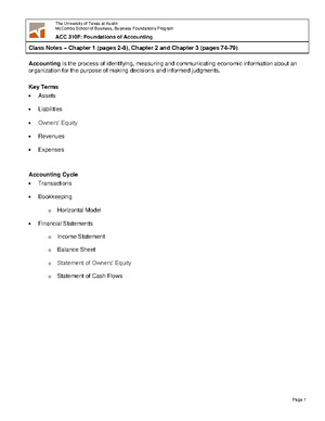Chapter 01 practice problems - Chapter 1 Additional Problem Chapter 1 Additional Problem – The ...