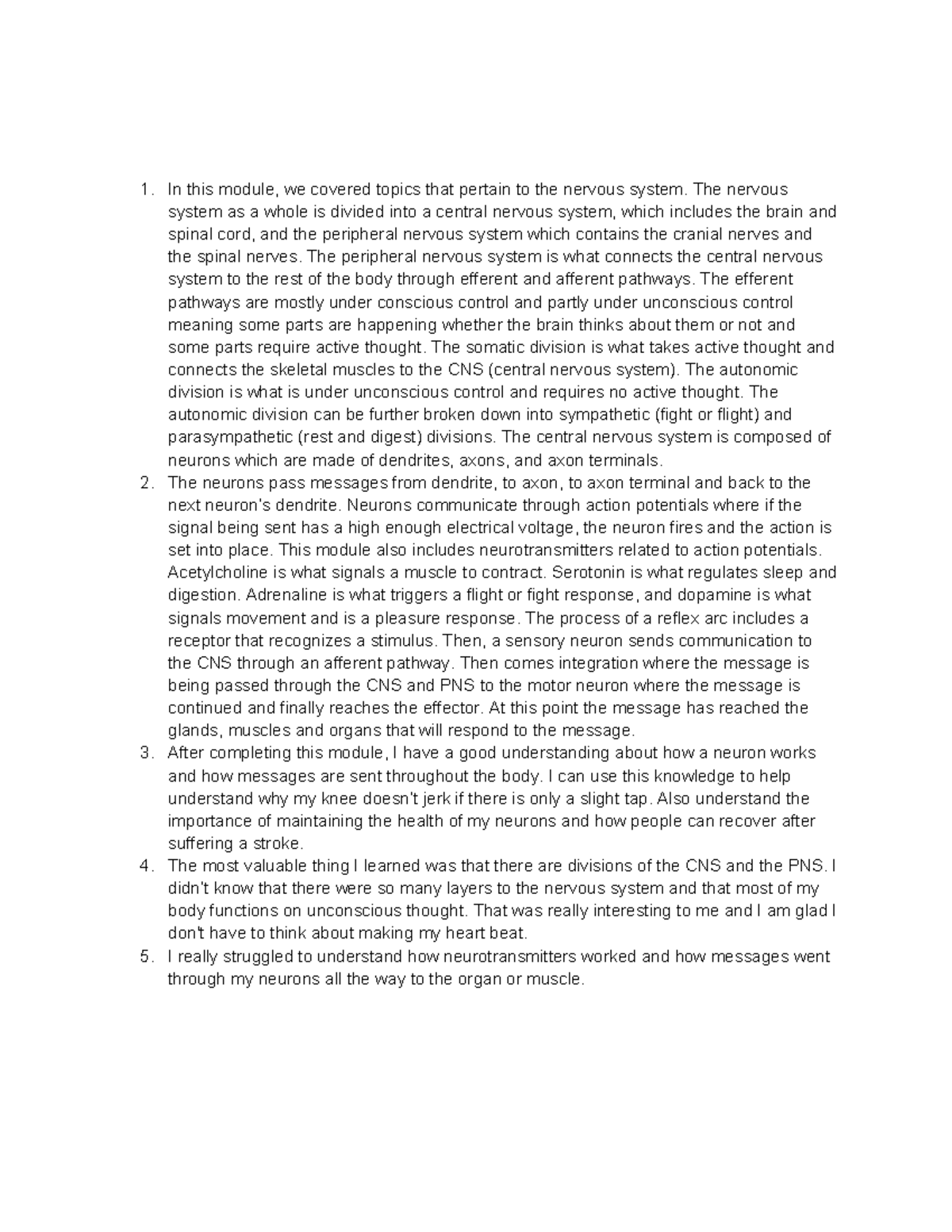 Module 6 Reflection - In this module, we covered topics that pertain to ...