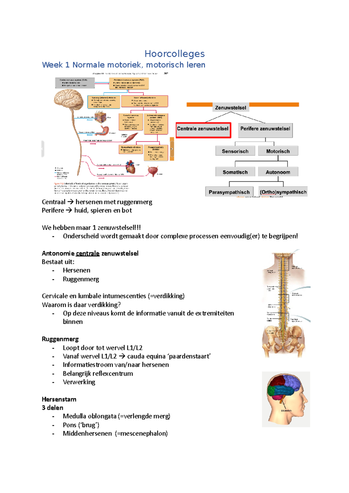 Hoorcolleges 1 - hoorcollege blok 1.4 MB - Hoorcolleges Week 1 Normale ...