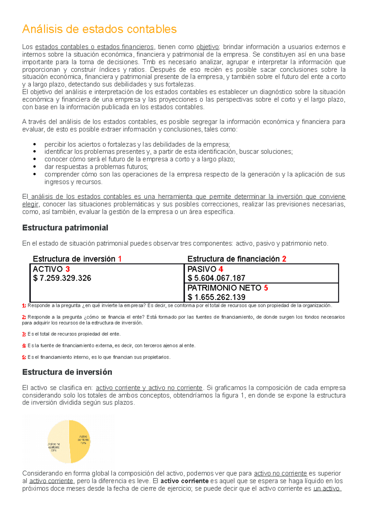 Resumen modulo 3 - lectura 1 y 2 - Análisis de estados contables Los estados contables o estados ...