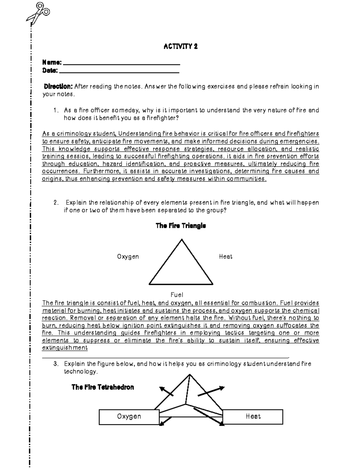 ACT 2 Arson OBRI - ACTIVITY 2 Name ...