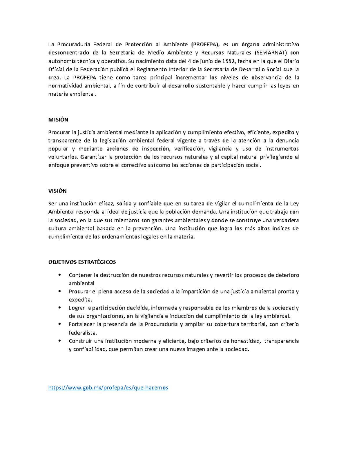 Profepa - La Procuraduría Federal de Protección al Ambiente (PROFEPA ...