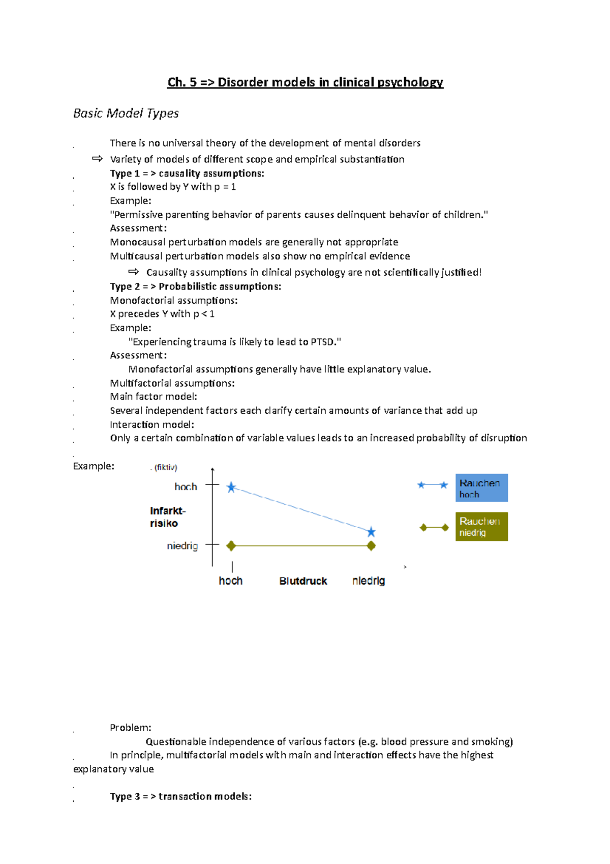 Chapter 5 - Disorder models in clinical psychology (part 1) - Ch. 5 ...