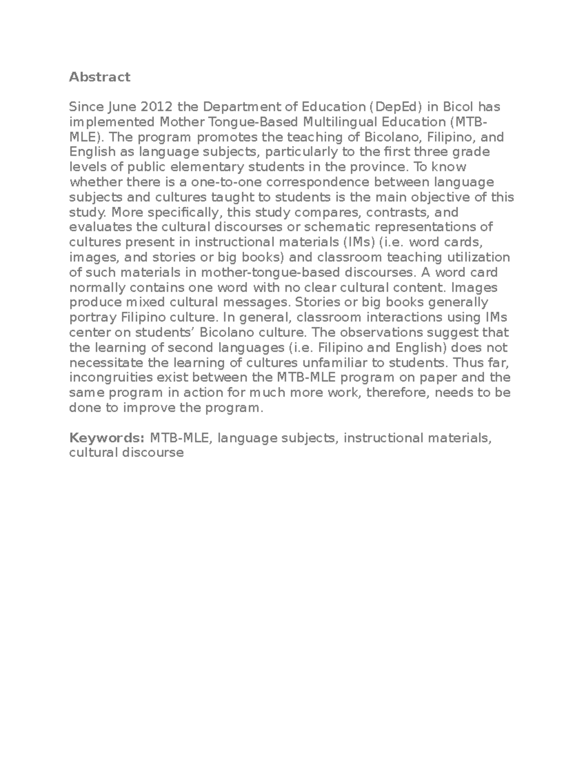 Abstract - pass - Abstract Since June 2012 the Department of Education ...
