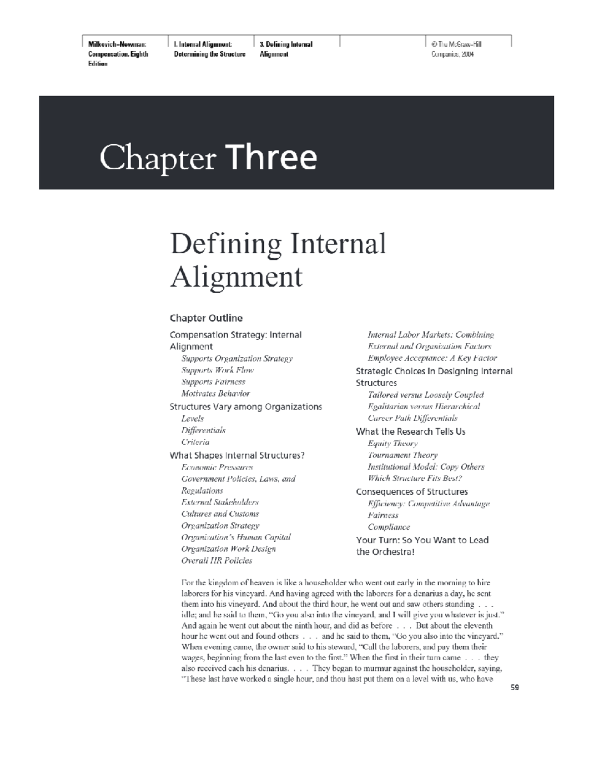 Defining Internal Alignment - Human Resource Management - Studocu