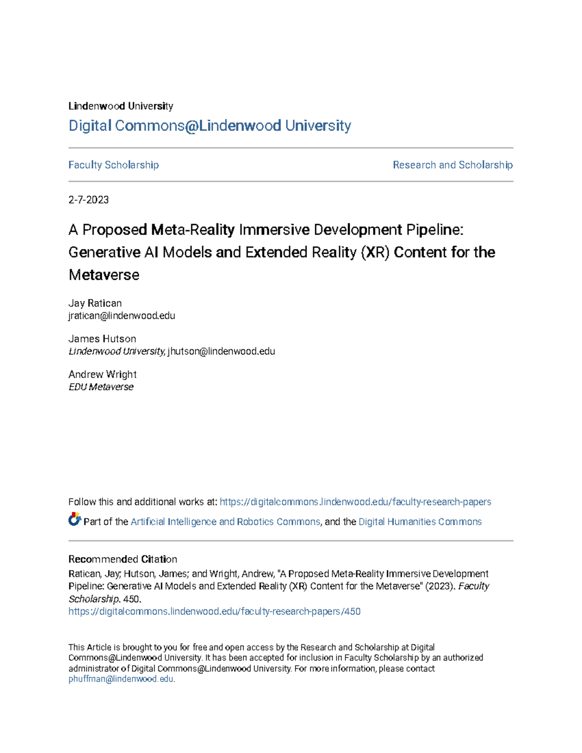 A Proposed Meta-Reality Immersive Development Pipeline Generativ ...