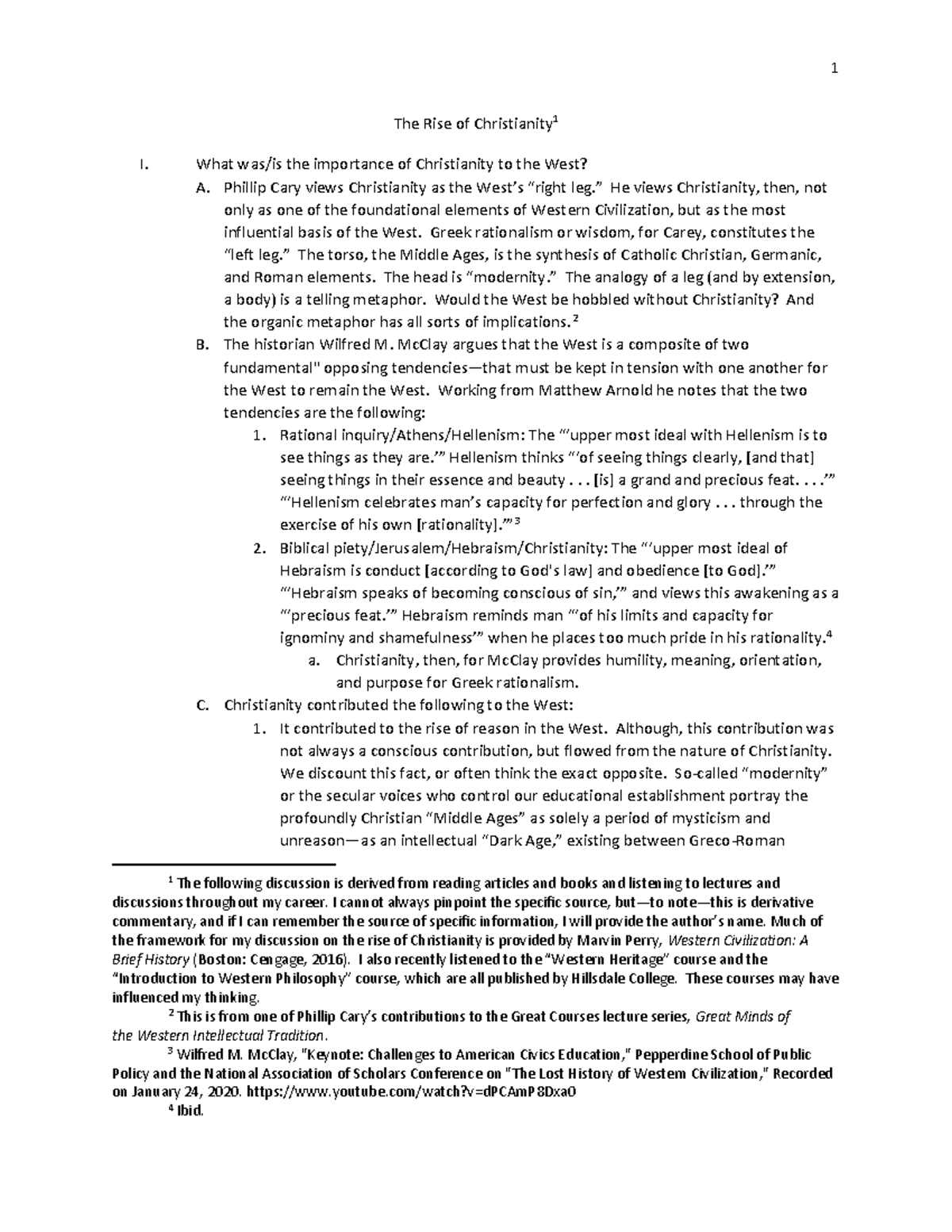 Lecture 5 The Rise of Christianity HIST 2311 - The Rise of Christianity ...