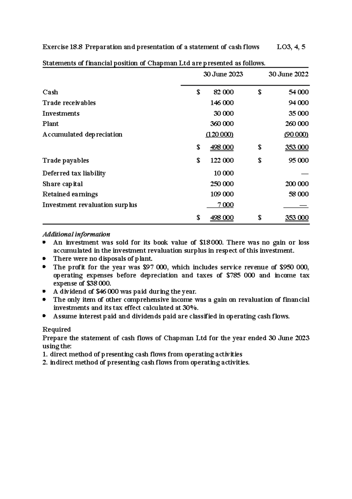 Tutorial 10 EX 18 - lecture notes - Exercise 18 Preparation and ...