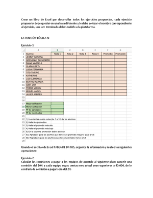 1ra Guia práctica de Excel Básico - Ejercicios de práctica Excel Básico Práctica 1 – Ejercicio ...