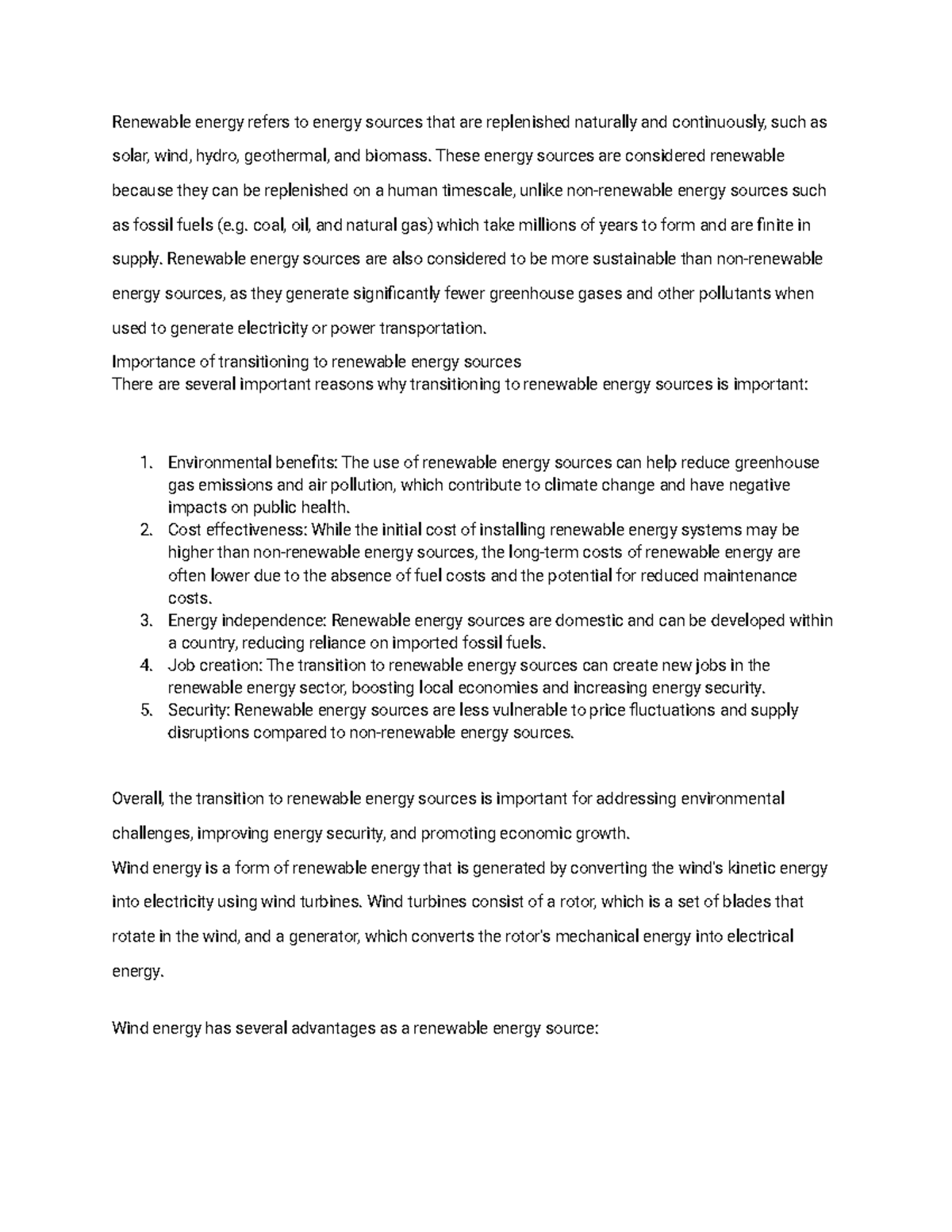 Renewable Energy 2 - Renewable energy refers to energy sources that are ...