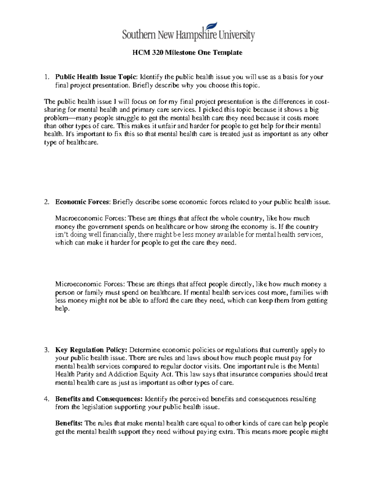 1 3 Final Project Milestone One Topic Selection Hcm 320 Milestone One Template Public Health