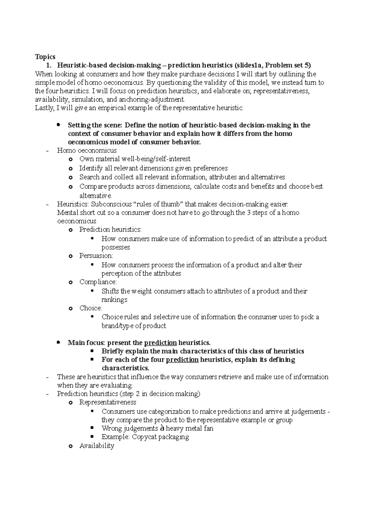 1. Heuristics-based prediction - Topics 1. Heuristic-based decision ...