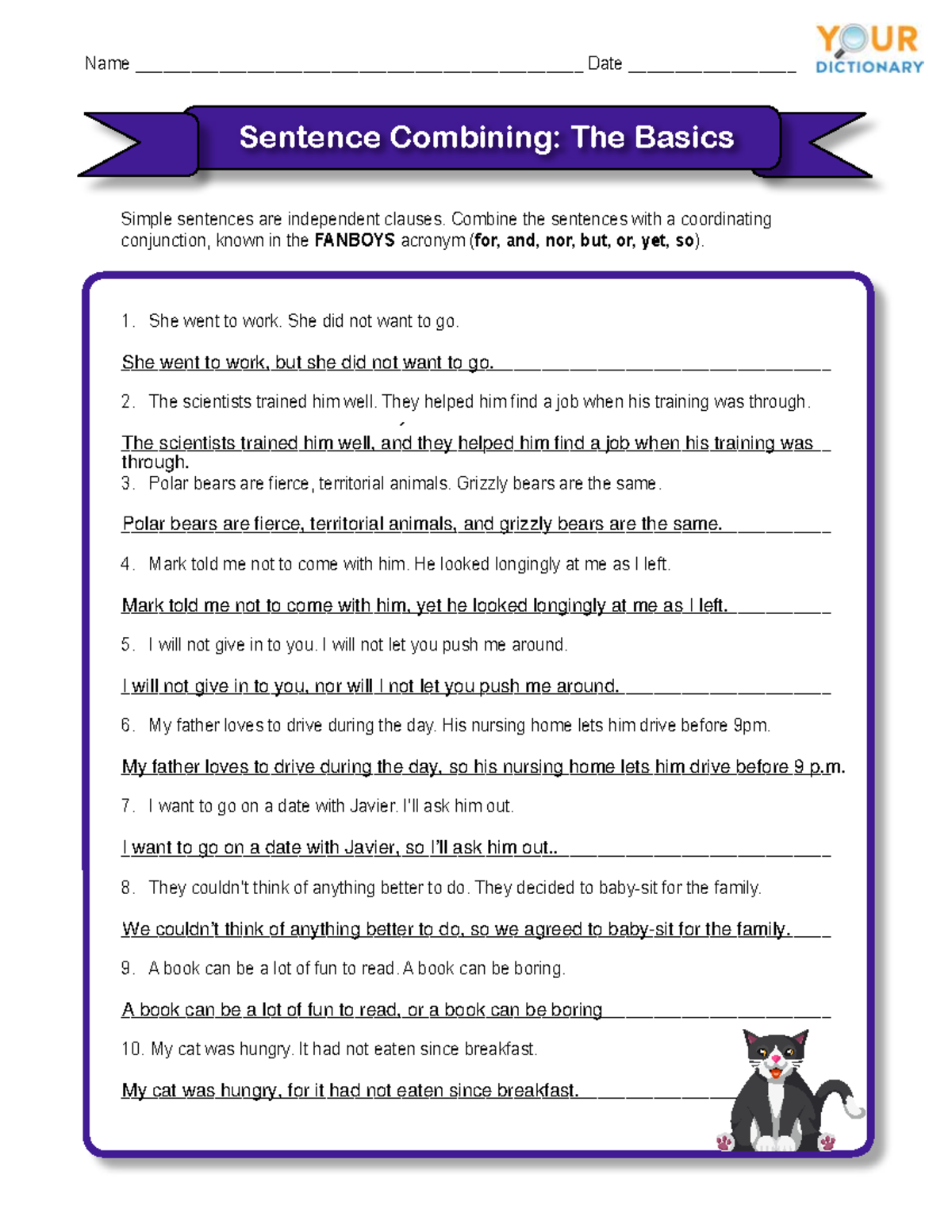 Basics-sentence-combining 8.01.47 AM - Simple sentences are independent ...