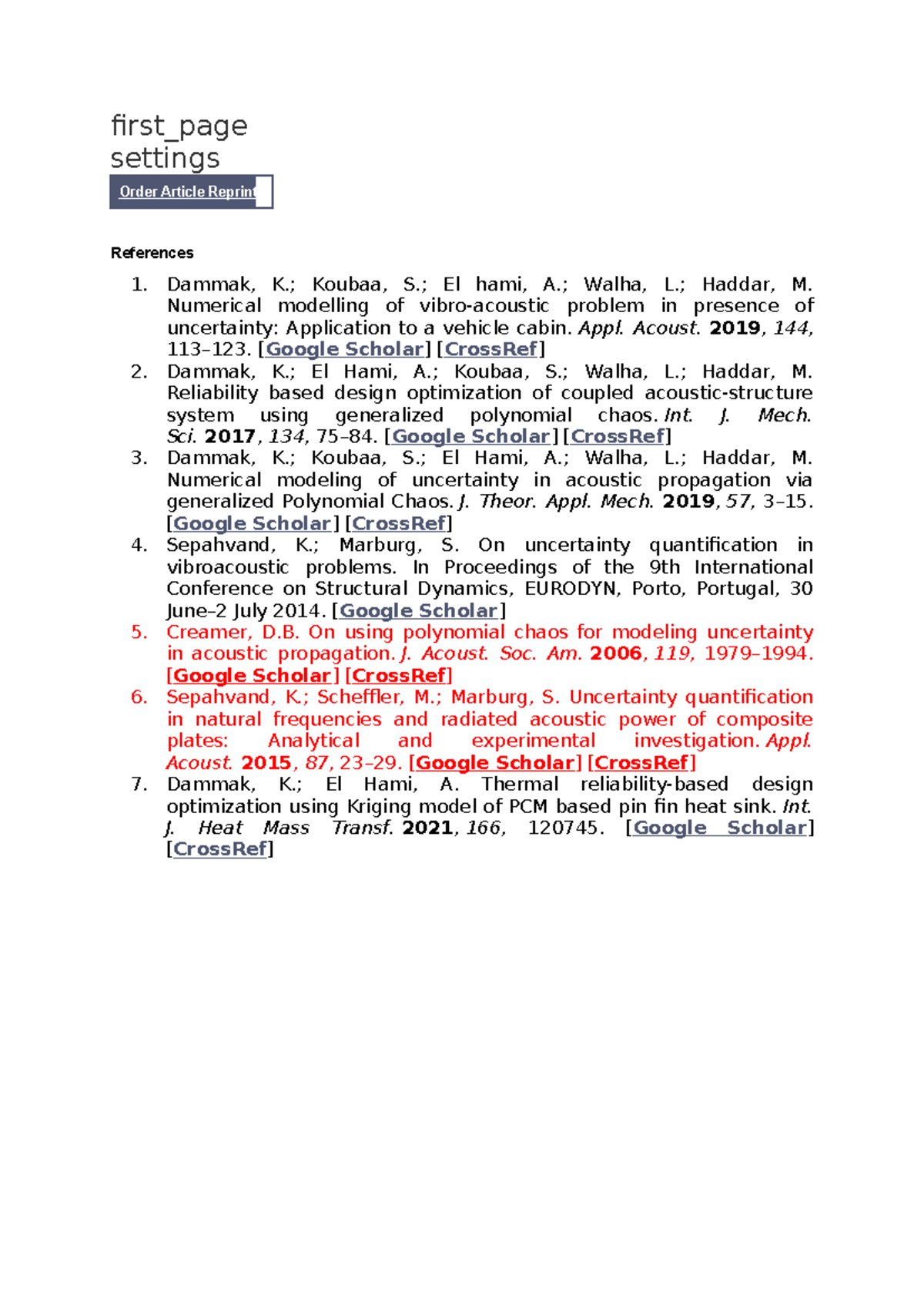 Biblio metamodels vibro - first_page settings Order Article Reprints ...