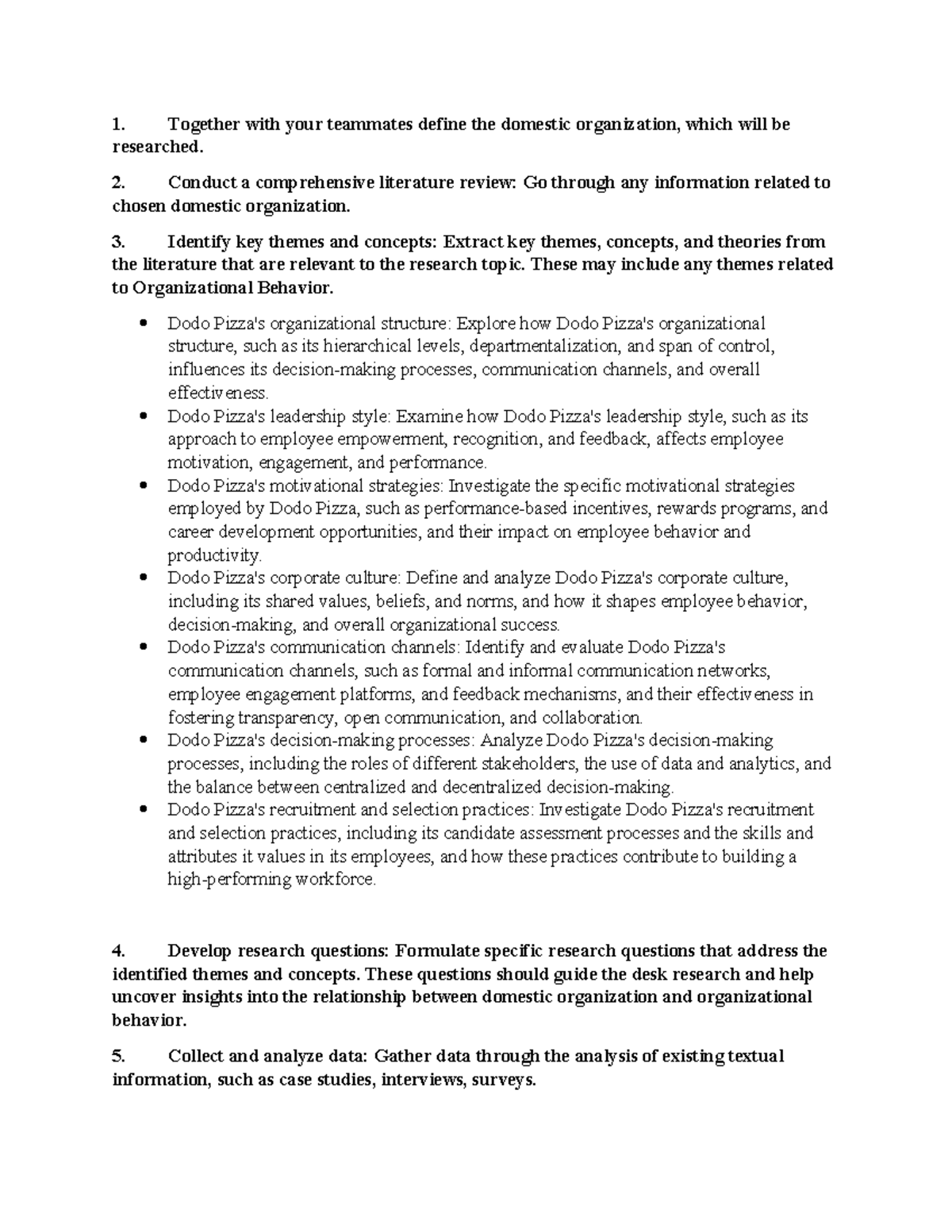 Dodo pizza - Summary Biological Basis of Behavior - Together with your ...