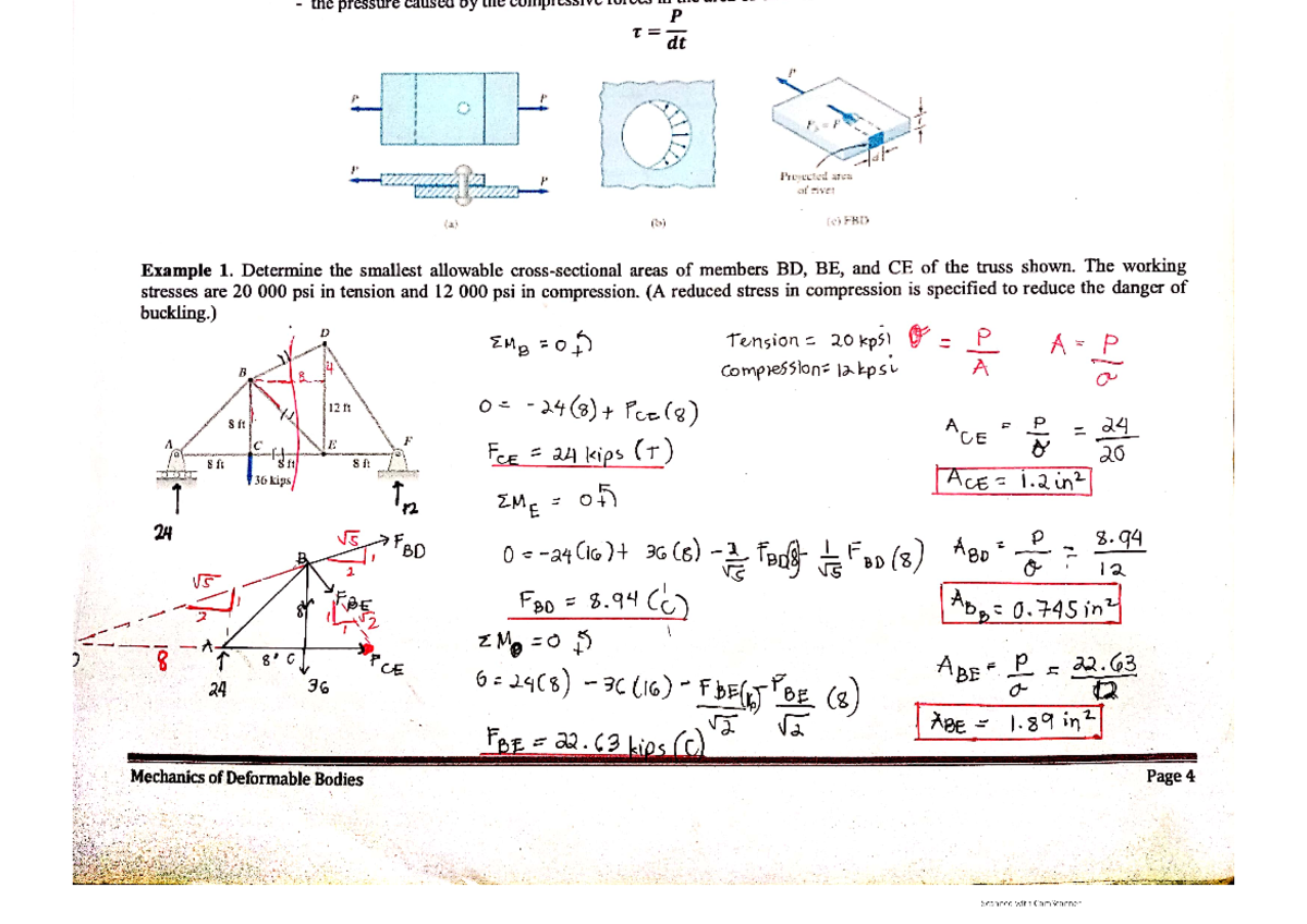 Mechanics of Materials - Stresses on beams problems - Mechanics of ...
