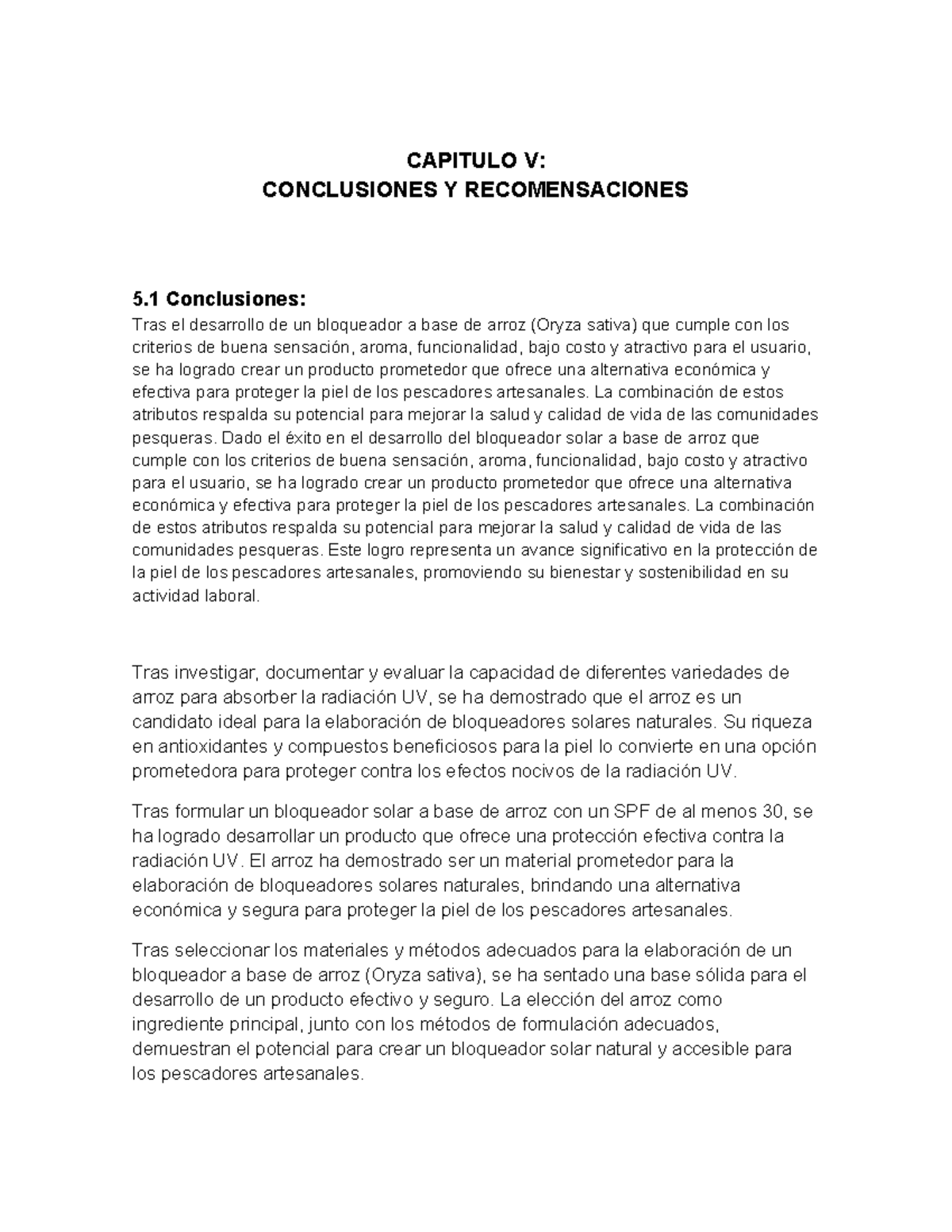 6.M. Capitulo V - ya por fin - CAPITULO V: CONCLUSIONES Y ...