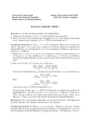 Cours-complexe-2020 SMA S5-ch1-fin 2020 - Variable Complexe - Studocu