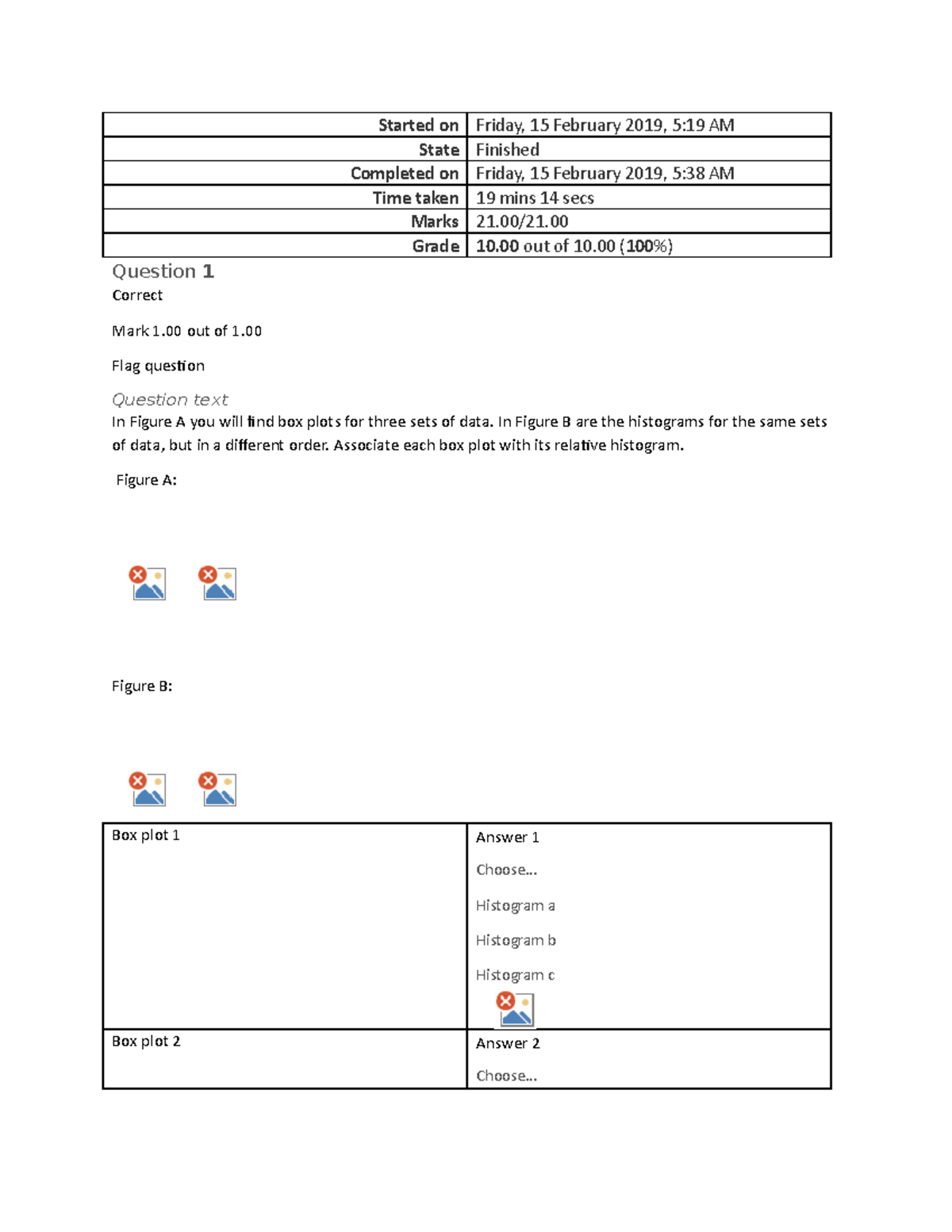 Self Quiz Unit 3 Math 1280 Started On Friday 15 February 2019 5 19 Am State Finished