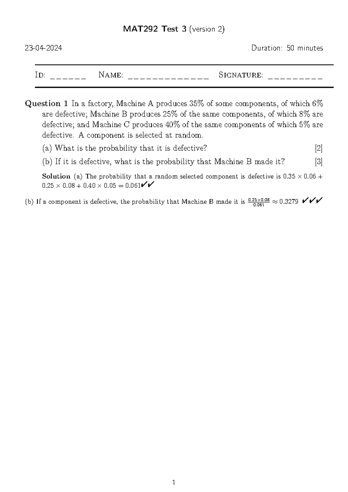 MAT292test32024(version 2)Solution - MAT292 Test 3 (version 2) 23-04 ...