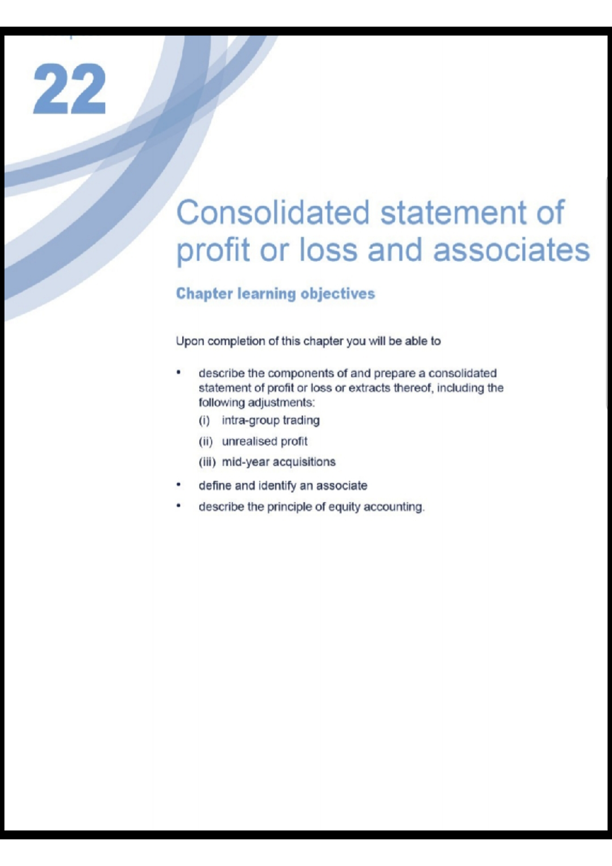Chap 22 Consolidated statement of profit and loss and associates - ACCA ...