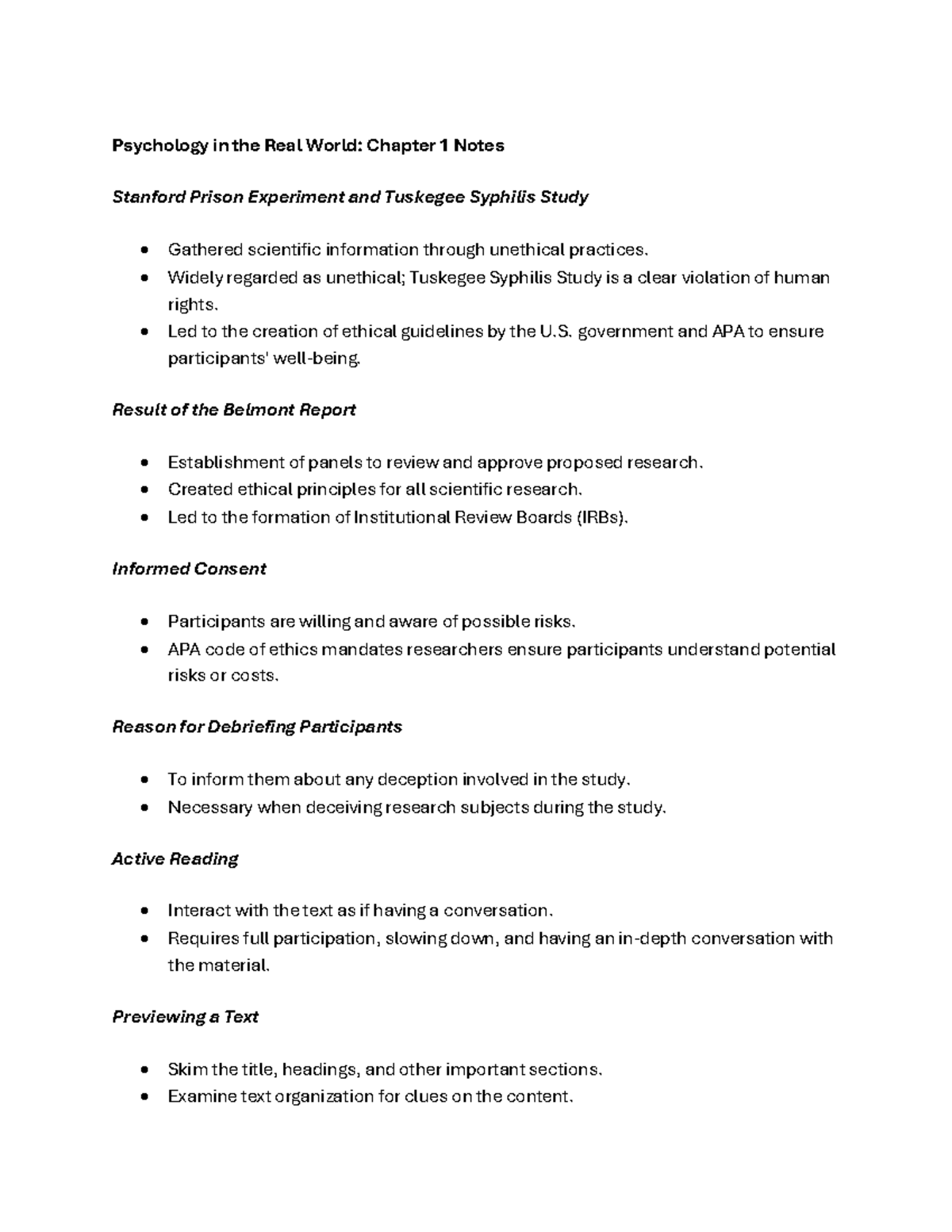 Psychology In the Real World 2nd Gen - Psychology in the Real World ...
