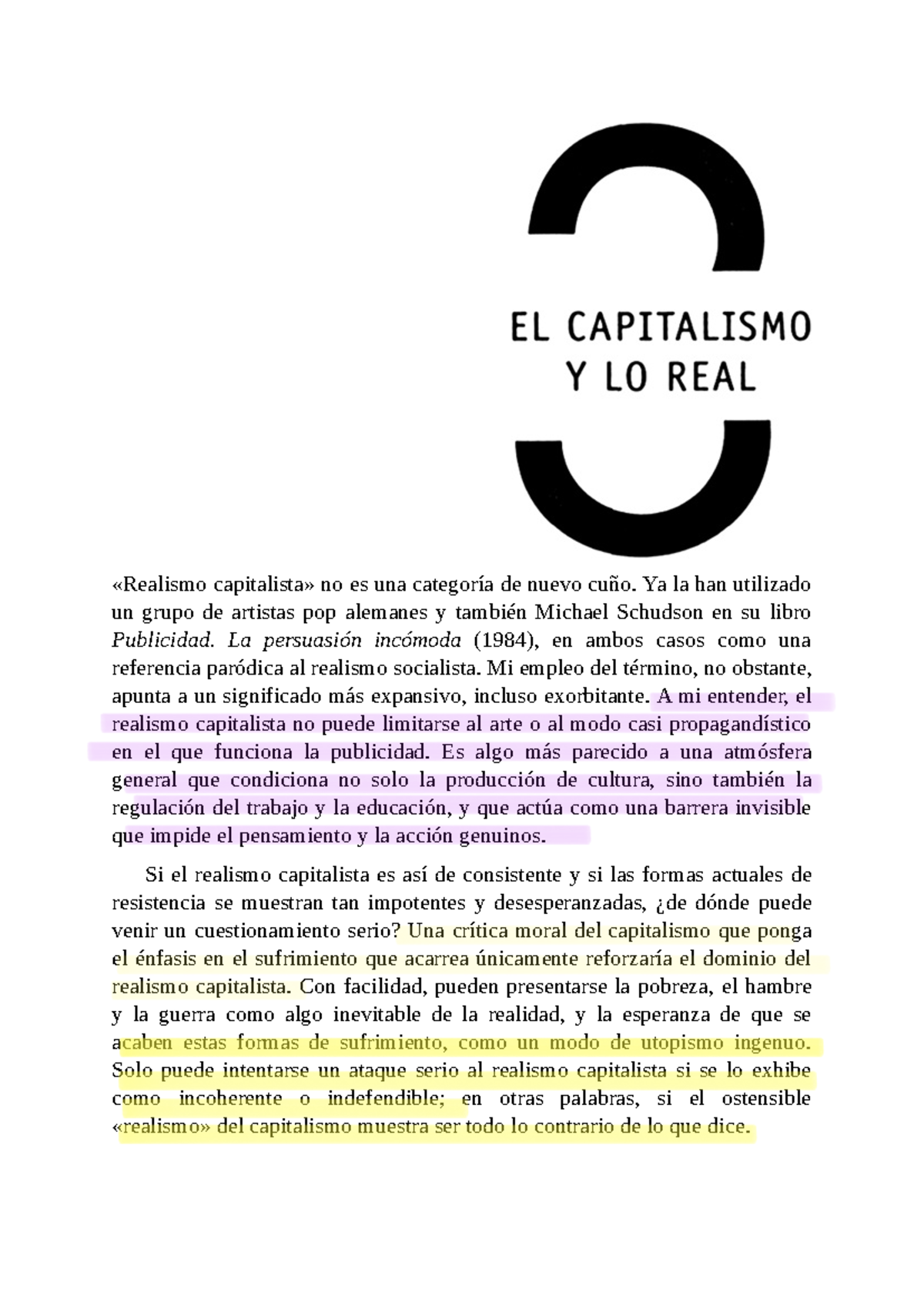 Mark Fisher - Realismo capitalista ¿No hay alternativa -Caja Negra (2016 ) - «Realismo ...