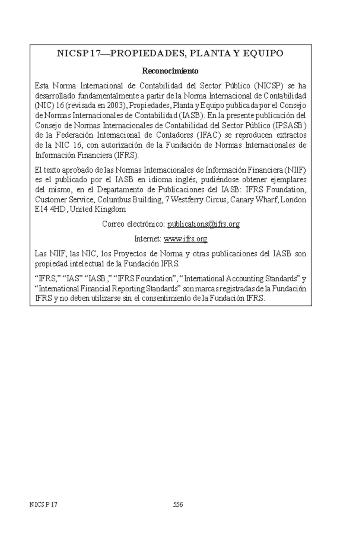 Nicsp 17 2020 - Okok - NICSP 17—PROPIEDADES, PLANTA Y EQUIPO Reconocimiento Esta Norma ...