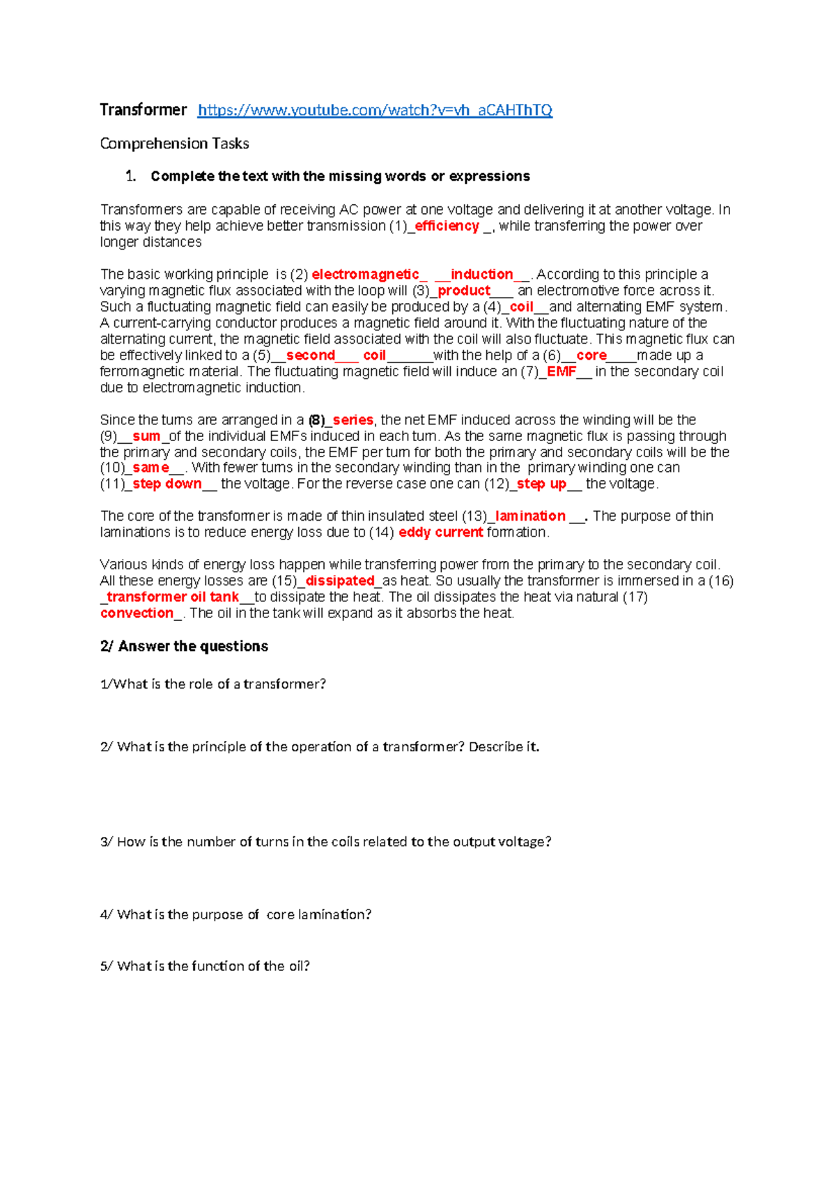 język angielski transformer - Transformer youtube/watch?v=vh_aCAHThTQ ...