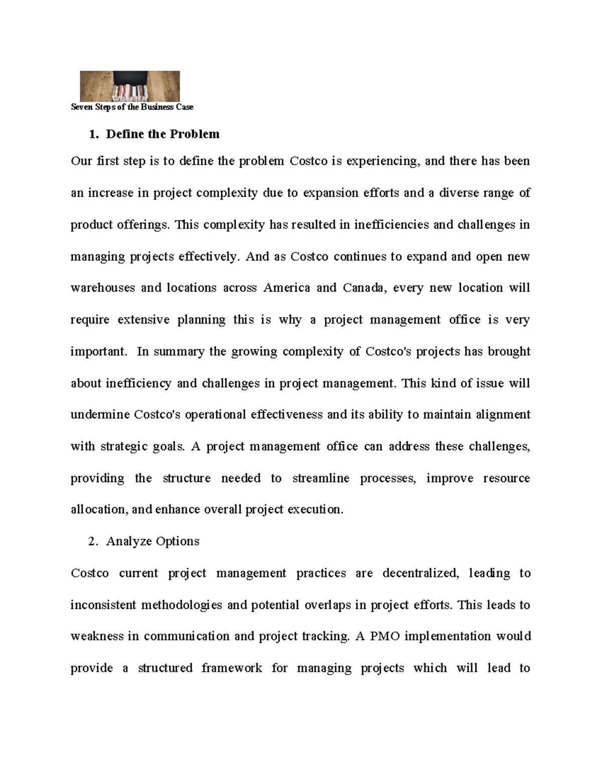 Document 5 - Summary Project Management Office - Seven Steps of the ...