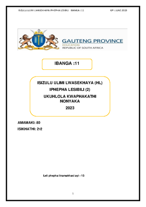 Izimpawu ezibalulekile zenkondlo part 3 - 1 | P a g e Imvumelwano ...