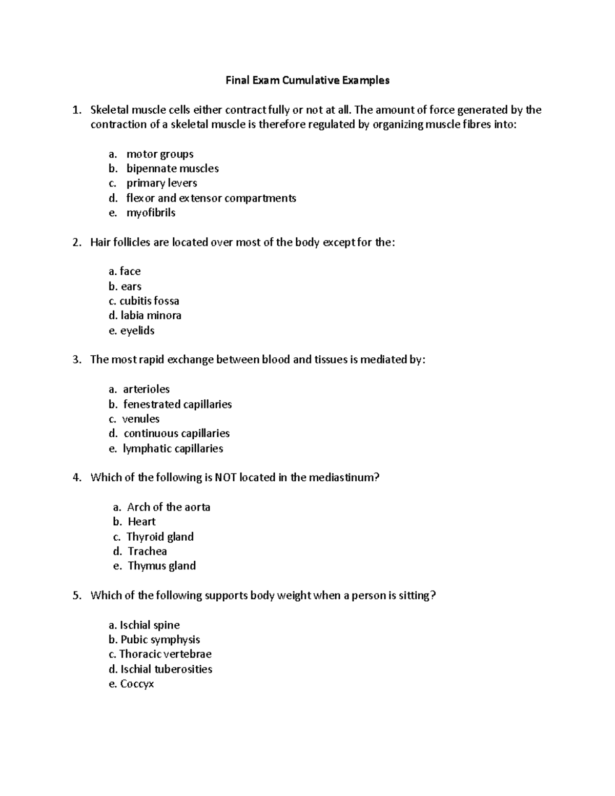 Practice Questions for Final (cumulative example) - Final Exam ...