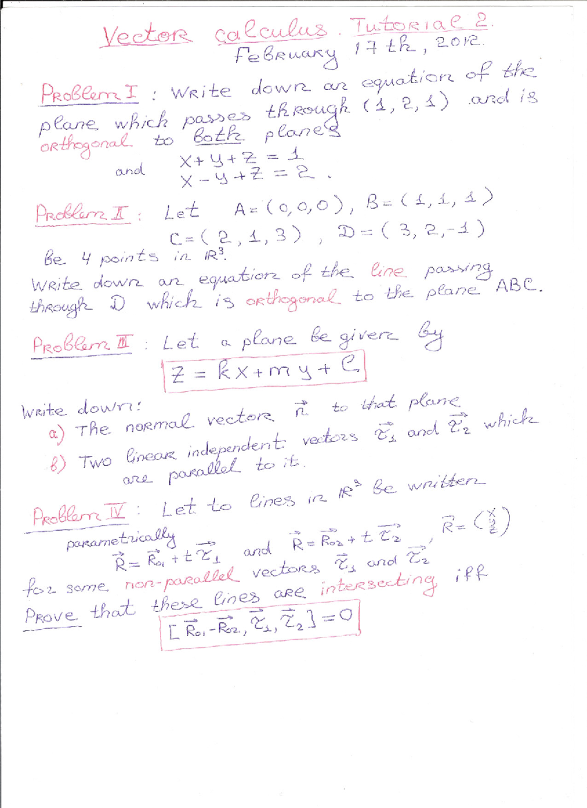 MAT1005 2011-2012 Problems & Solutions - Tutorial 2 - Solutions Problem 1: Since the desired ...