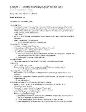 Lecture 2 - Social Class, SES, and Social Gradient in Health Professor ...