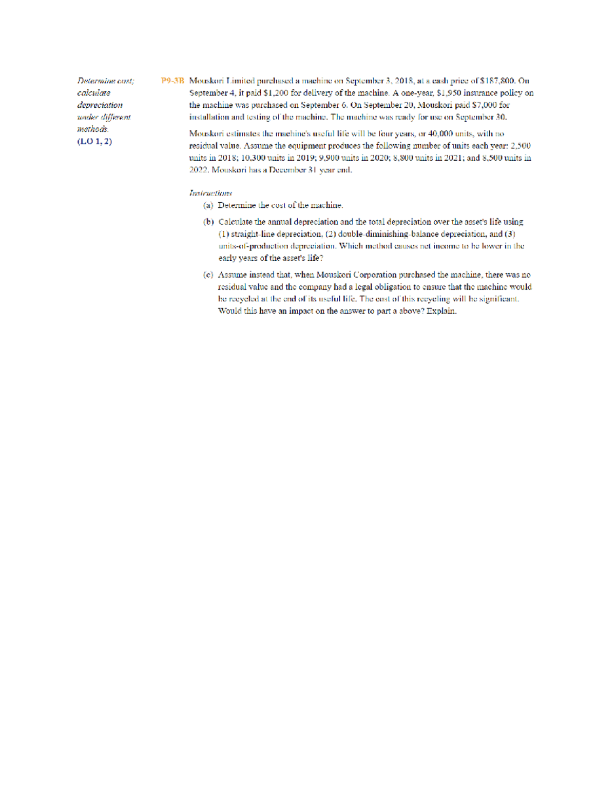 P9-3B CDN - Exam practice questions and answers - P (a) Cost: Cash ...