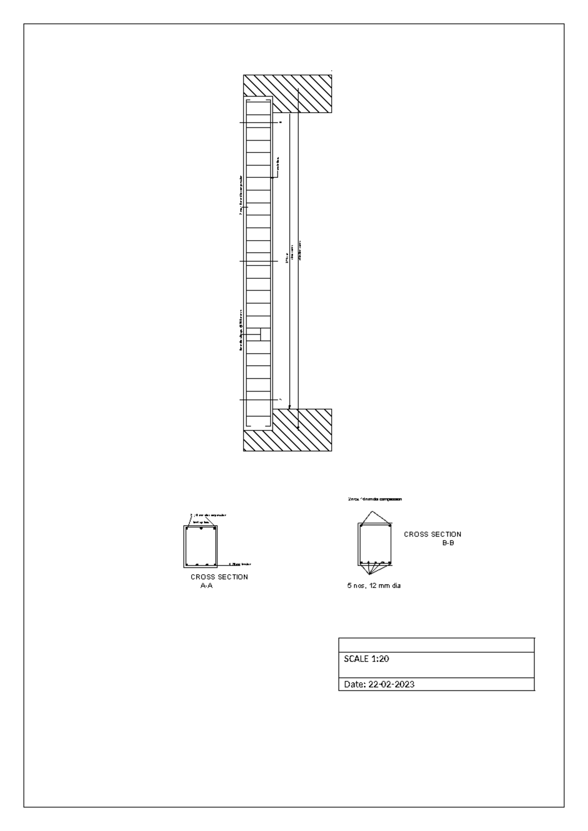 Doubly reinforced BEAM final print - computer science - 2 nos, 16mm dia ...