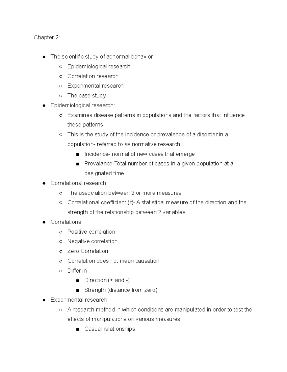 Abnormal Psychology Chapter 2 - Chapter 2: The scientific study of ...