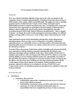 US Government & Political Science Part 9 - US Government & Political ...