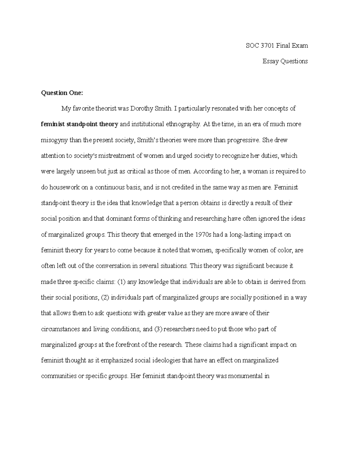 Final Exam Essay Questions SOC 3701 Final Exam Essay Questions final-exam-essay-questions-soc-3701-final-exam-essay-questions