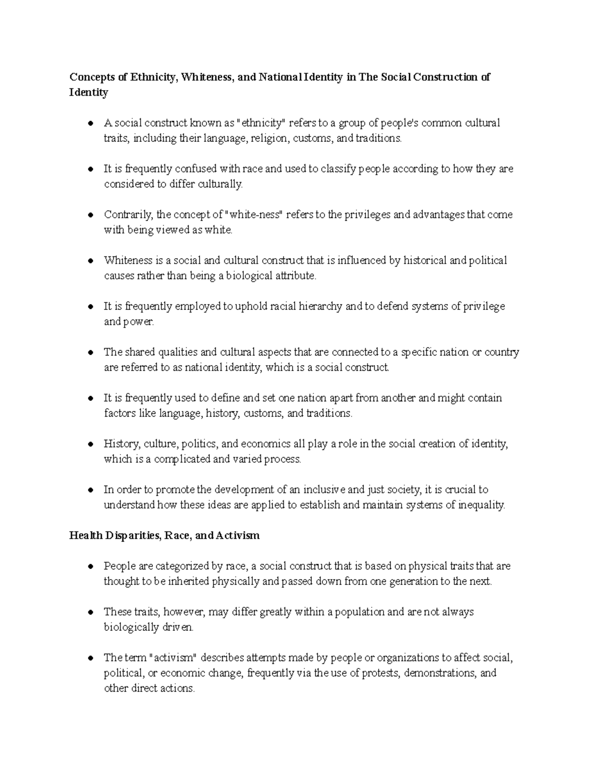 Concepts of Ethnicity, Whiteness, and National Identity in The Social ...