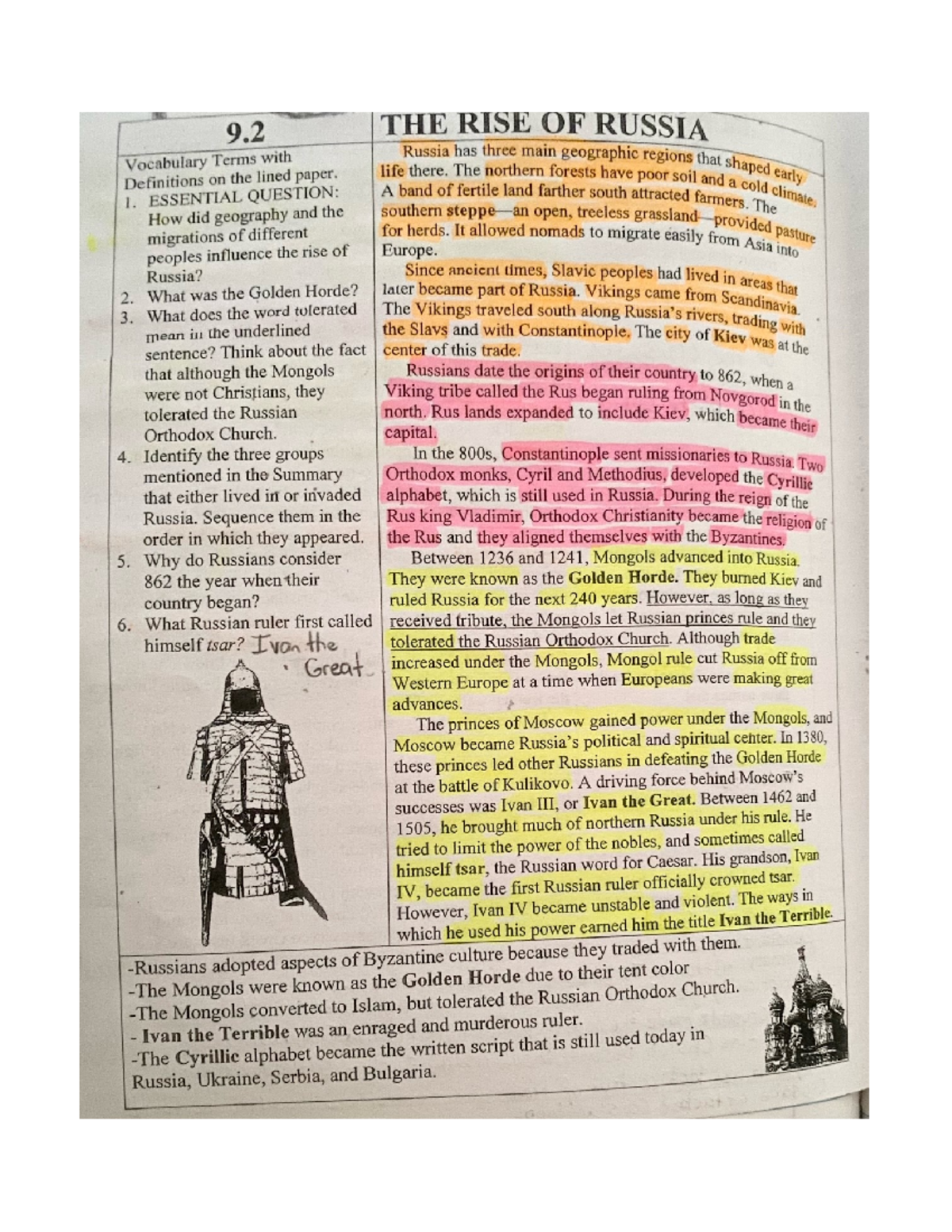 9.2 The Rise Of Russia - His-110 - Studocu