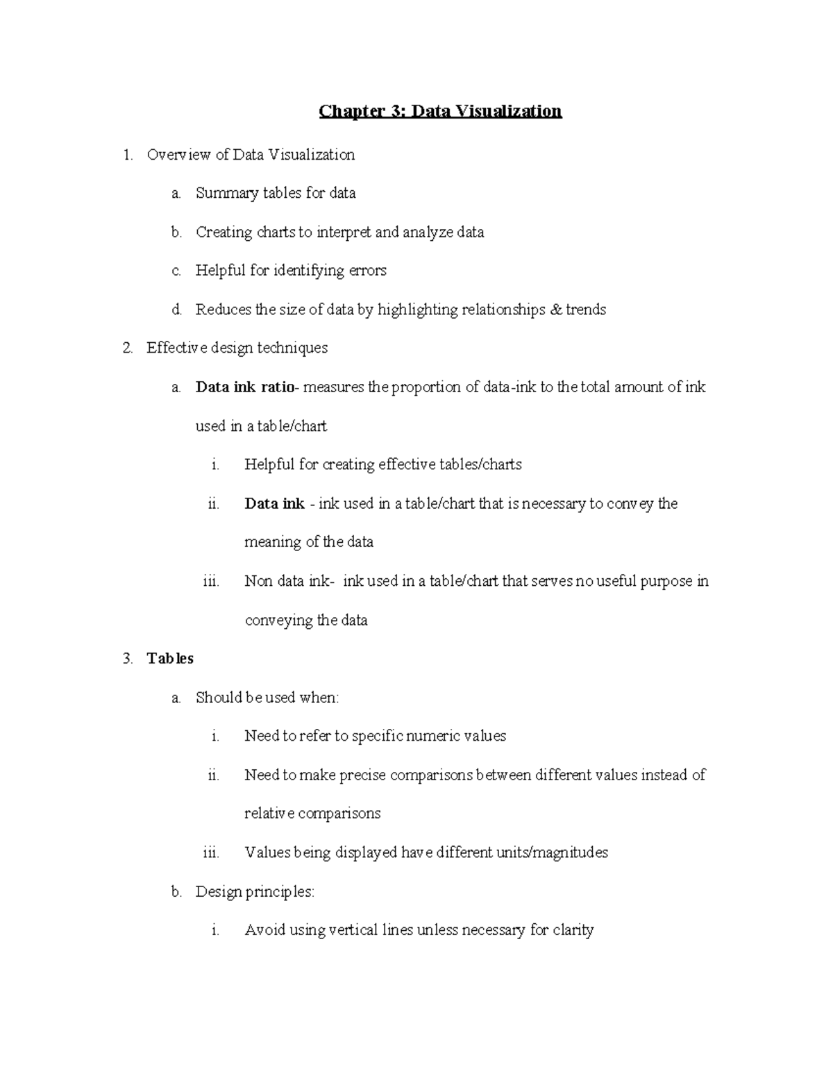 IS 335 Powerpoint Notes Ch 3 - Chapter 3: Data Visualization Overview ...
