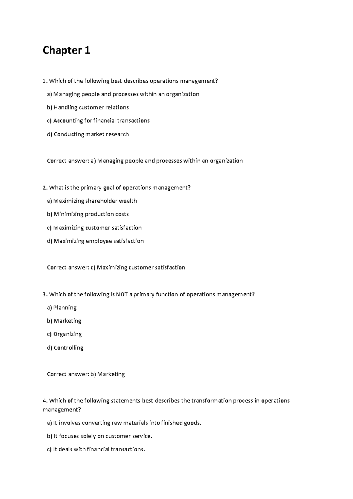 operation basics queations - Chapter 1 Which of the following best ...
